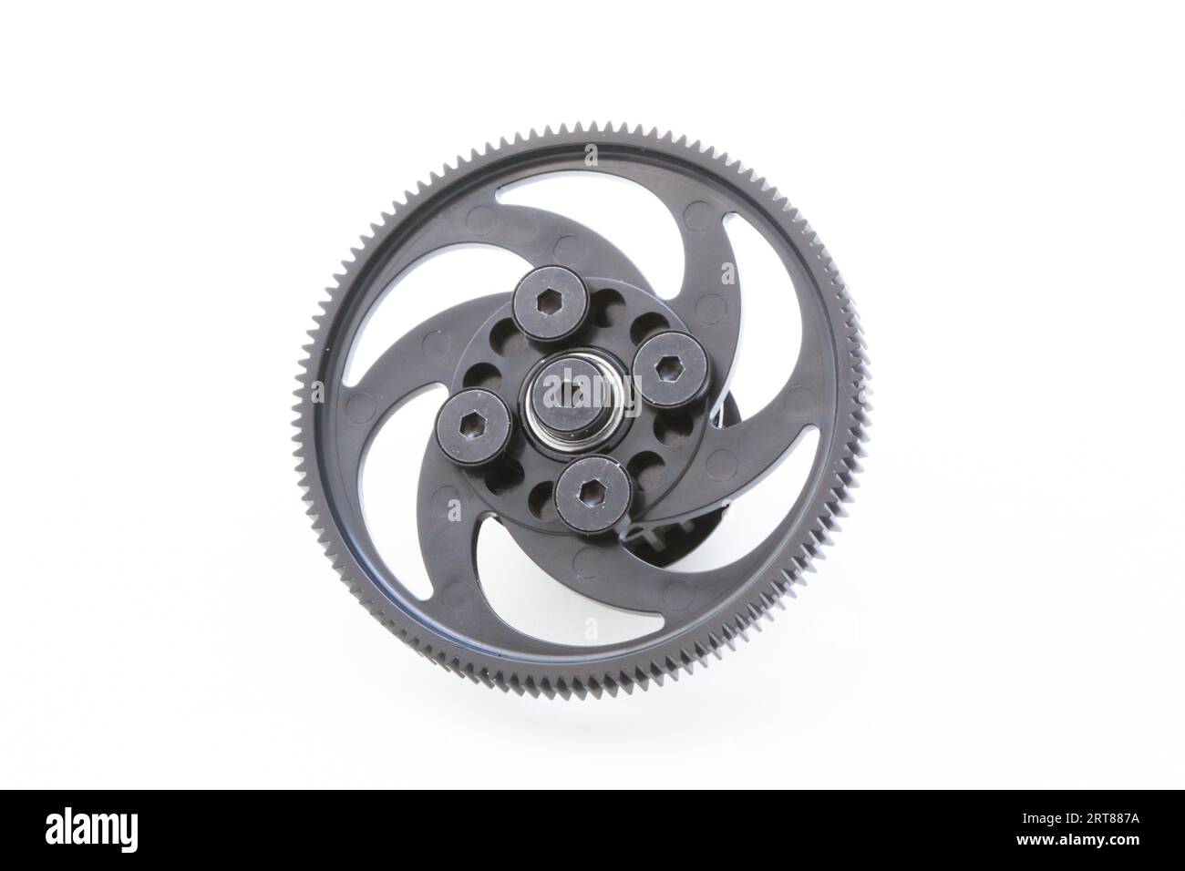 RC car chassis and parts being built to form a radio controlled race ...