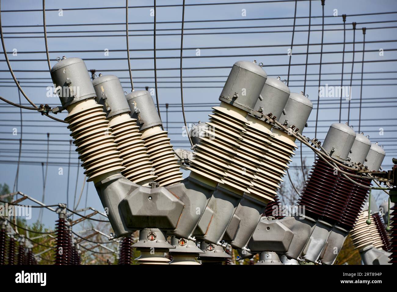 Electricity sub transformer station Stock Photo - Alamy