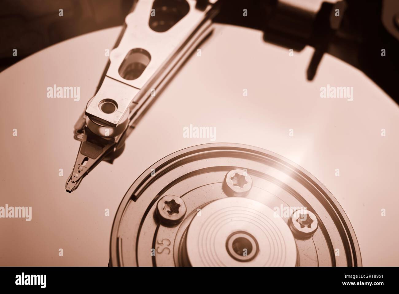 Conventional computer hard disk drive HDD Stock Photo - Alamy