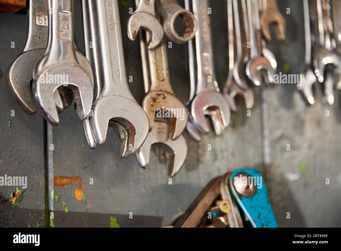 Hanging wrenches hi-res stock photography and images - Alamy