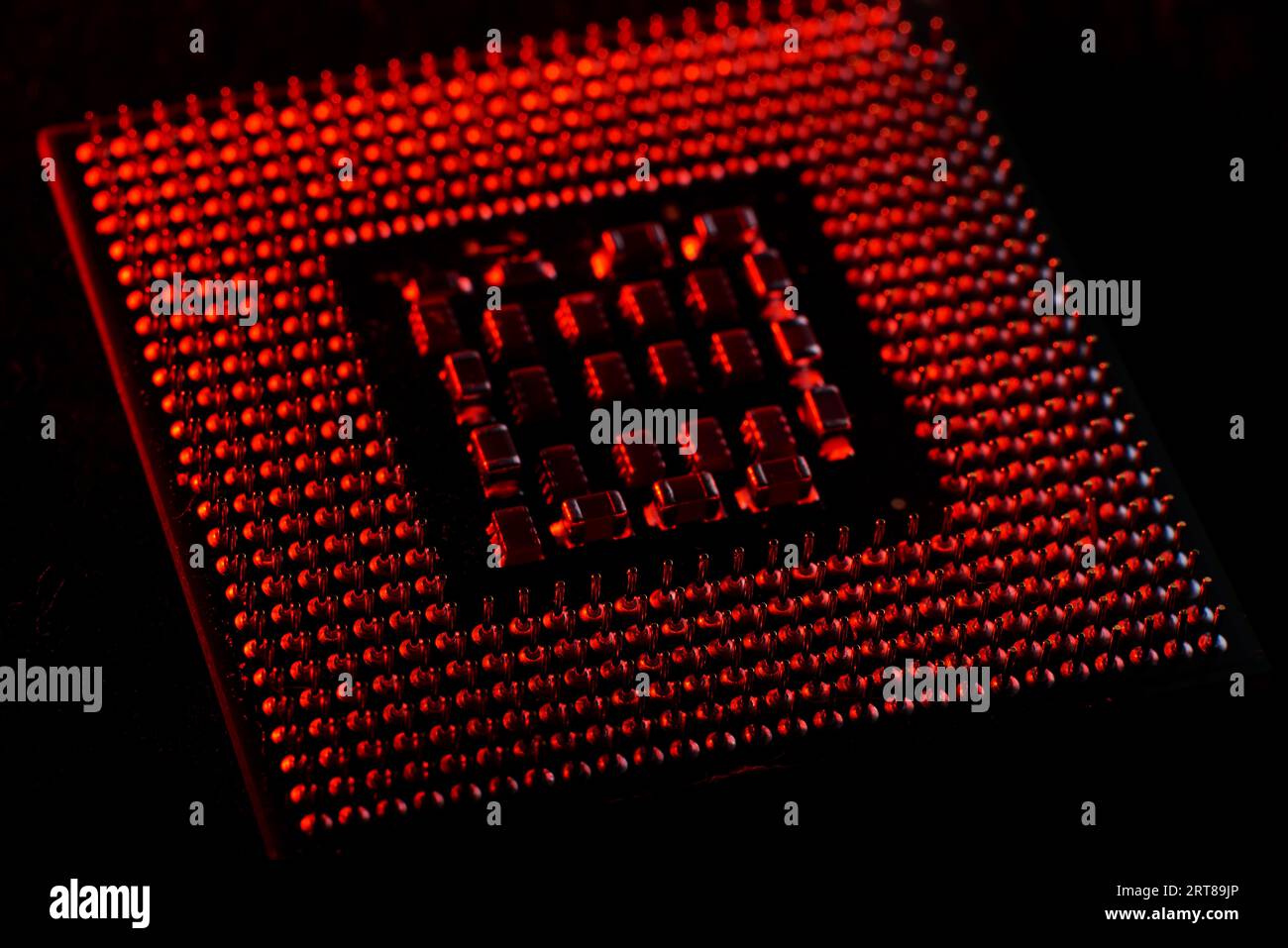 Cpu closeup for pc and laptop Stock Photo - Alamy