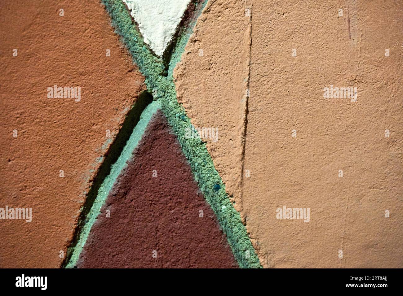 Cracked color on a wall outside Stock Photo - Alamy