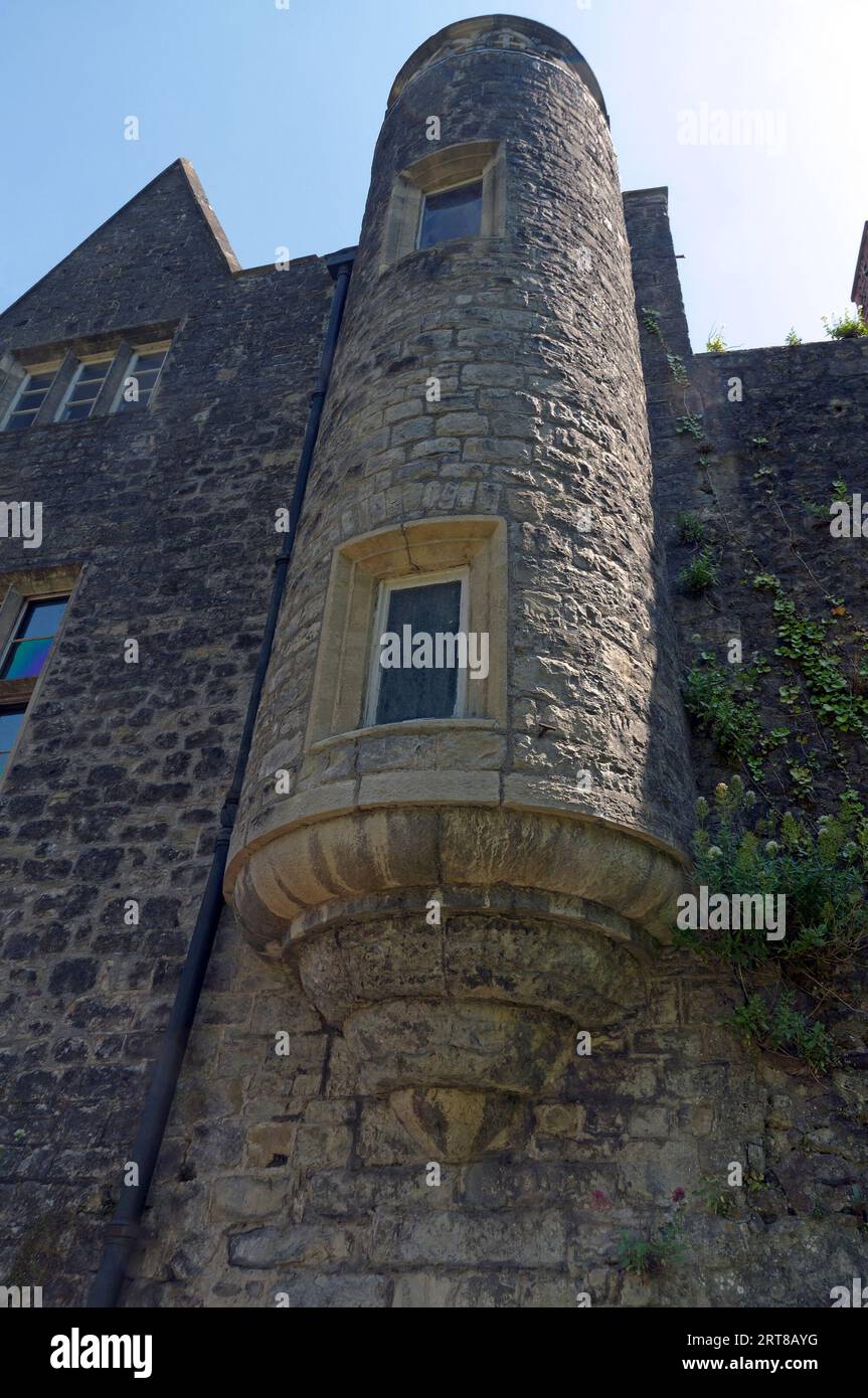 Corbelled tower / turret feature, St Fagans Castle (main house side ...