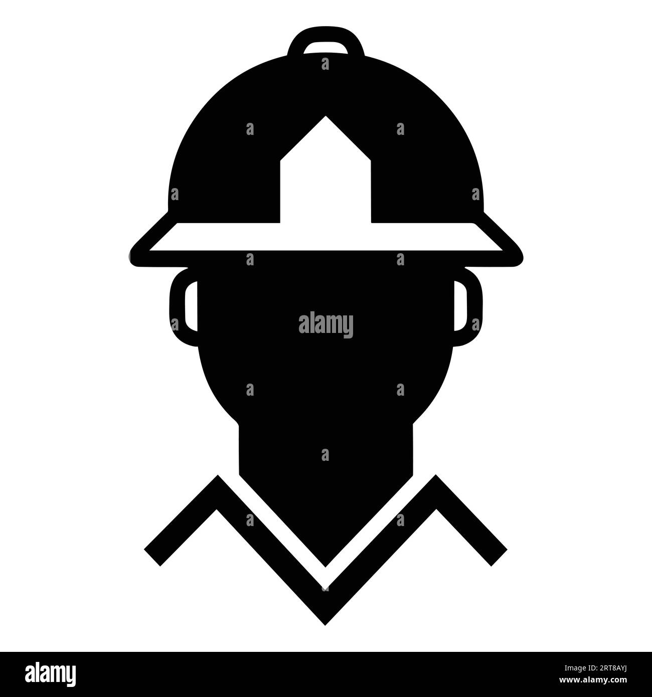 Construction worke vector simple icon Stock Vector Image & Art - Alamy