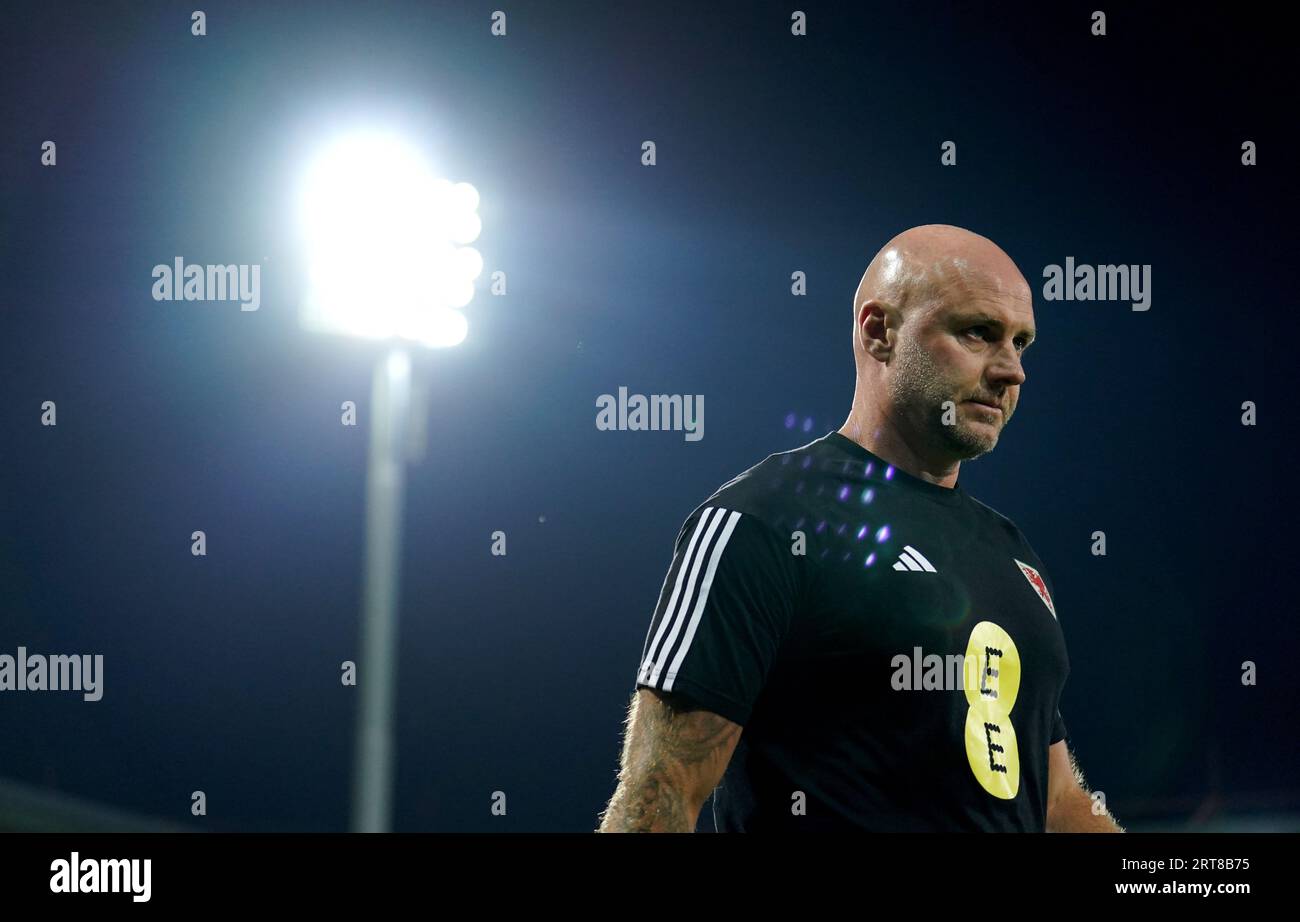 Wales manager Rob Page during the UEFA Euro 2024 Qualifying Group D ...