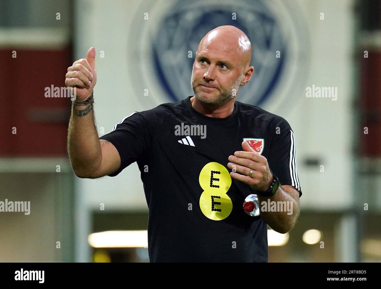 Wales manager Rob Page during the UEFA Euro 2024 Qualifying Group D ...