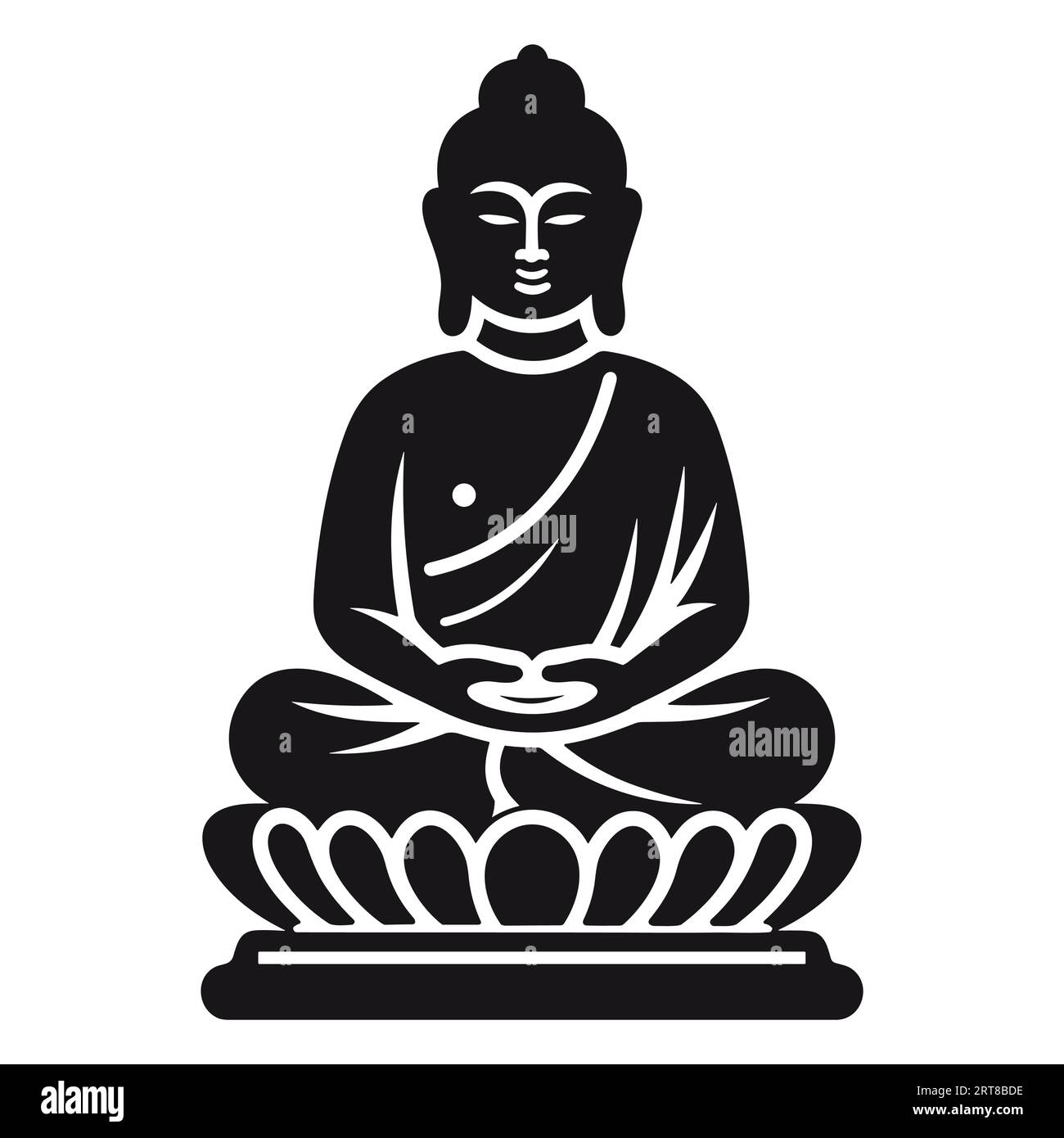 Buddha sculpture icon isolated white background Stock Vector Image ... Buddha sculpture icon isolated white background Stock Vector Image ...