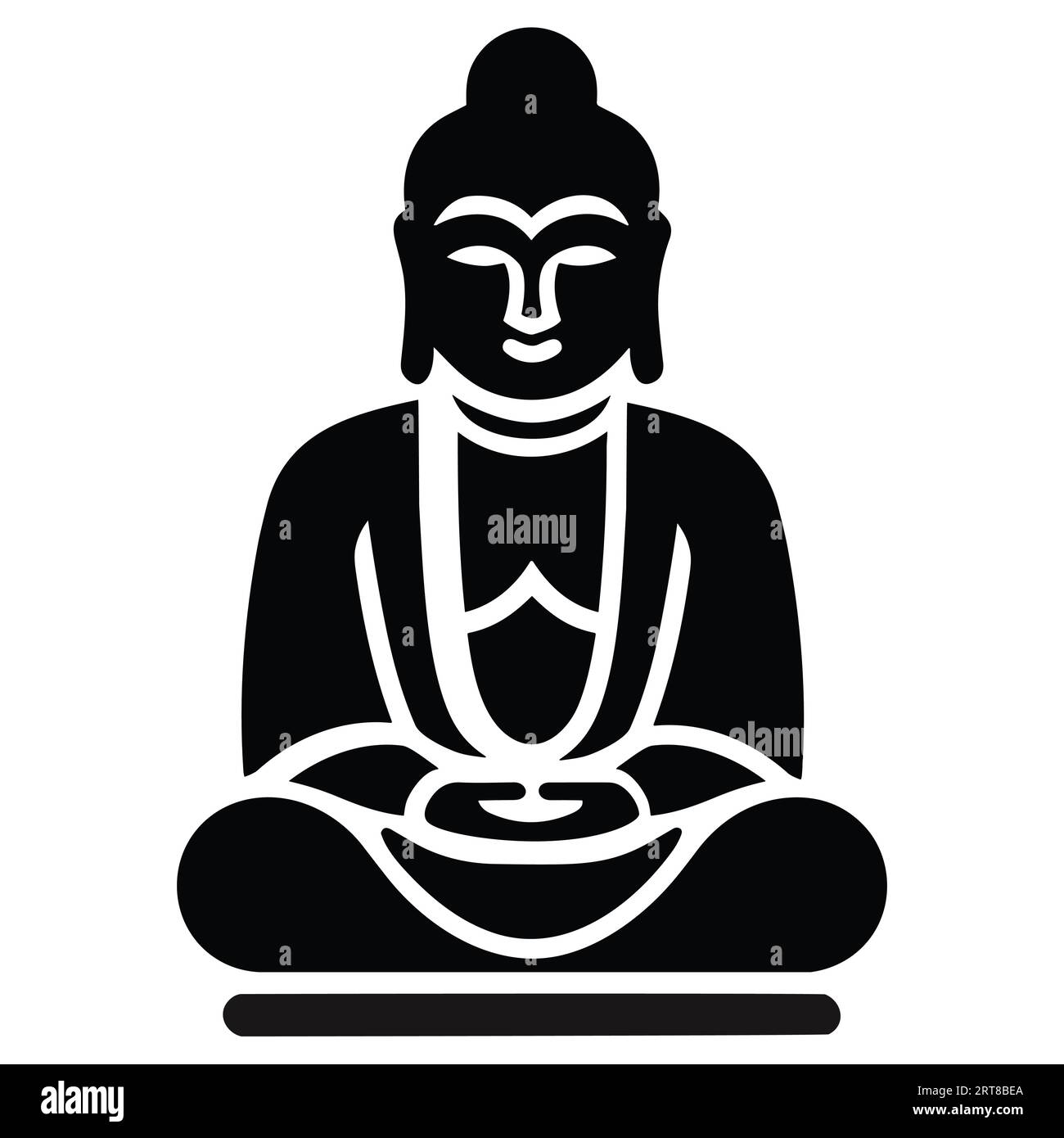 Buddha sculpture icon isolated white background Stock Vector Image ... Buddha sculpture icon isolated white background Stock Vector Image ...