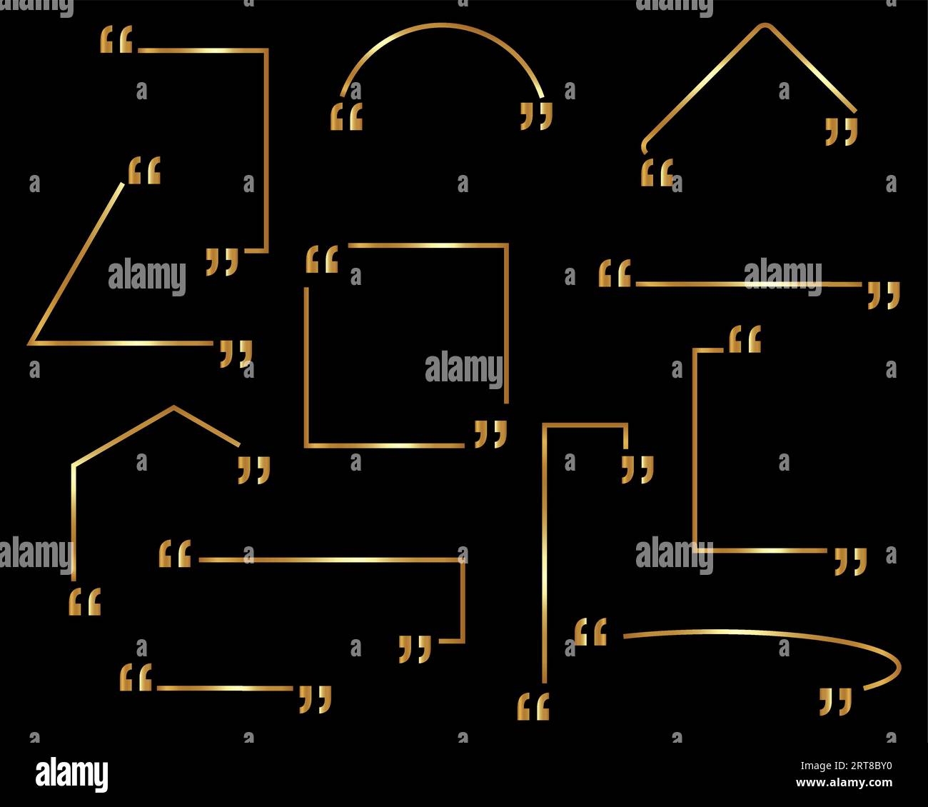 Gold geometric box Stock Vector Images - Alamy