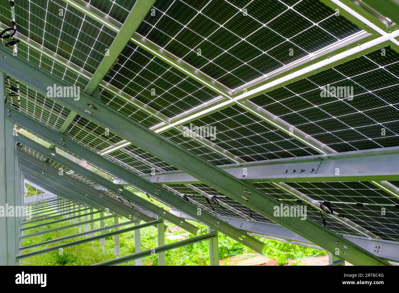 Solar panel with nano coating. Renewable energy from the sun, green ...