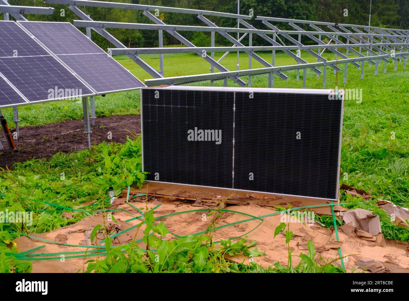 Solar panel with nano coating. Renewable energy from the sun, green ...