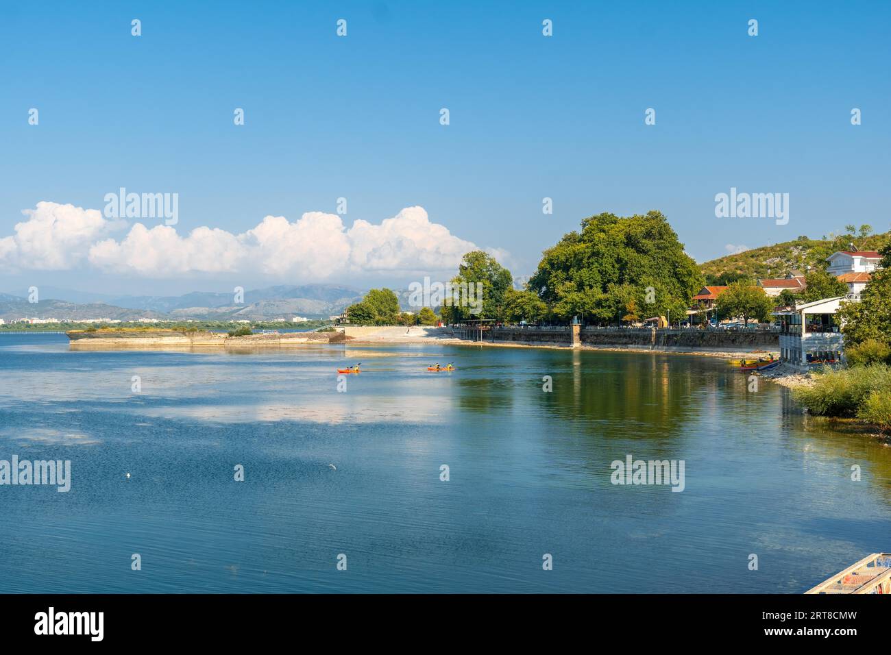 Beautiful landscape in Shiroka on Lake Shkoder. Albania Stock Photo - Alamy