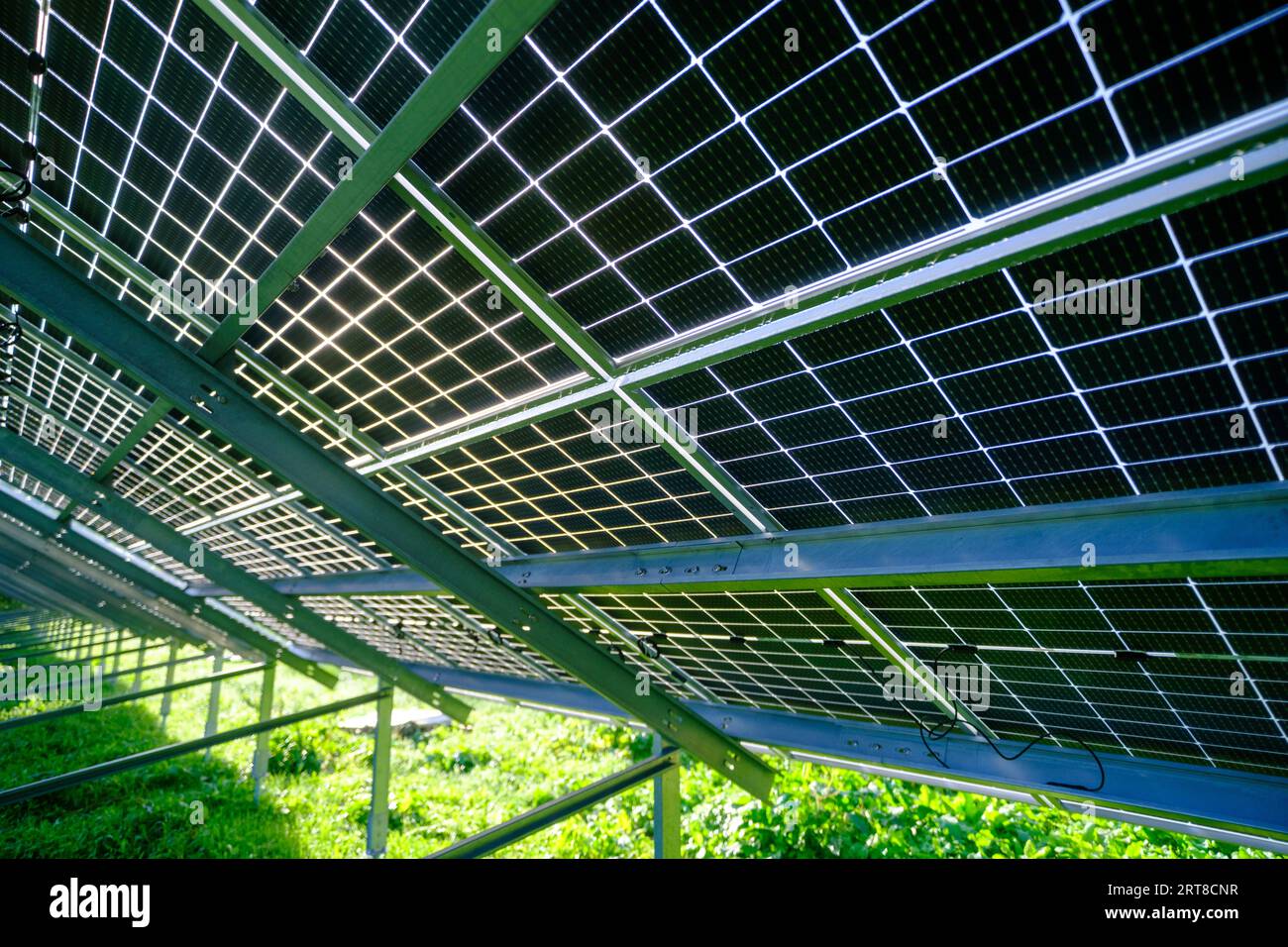 Solar panel with nano coating. Renewable energy from the sun, green ...