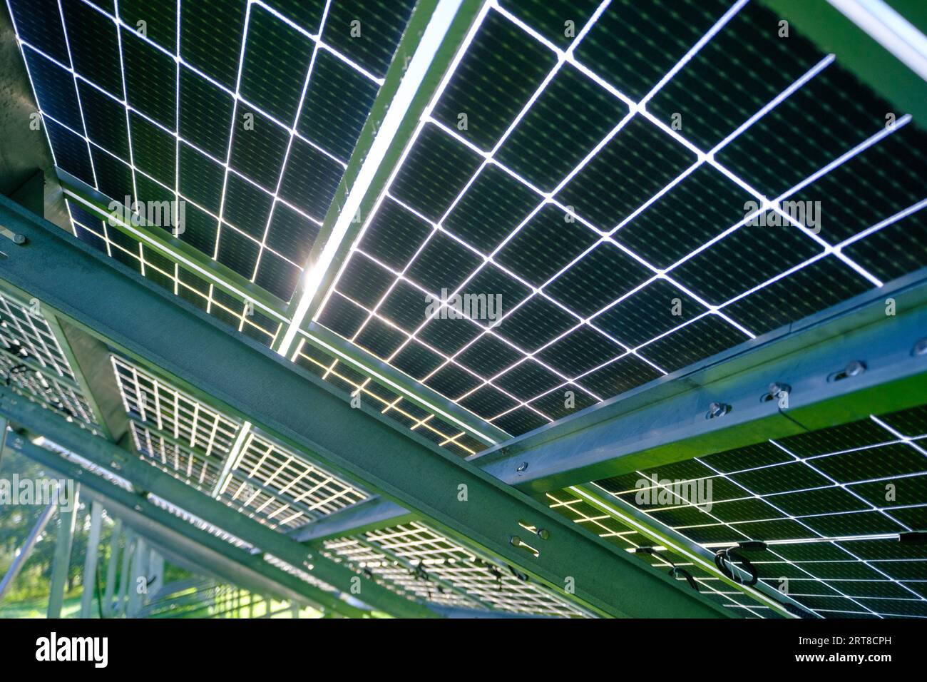 Solar panel with nano coating. Renewable energy from the sun, green ...