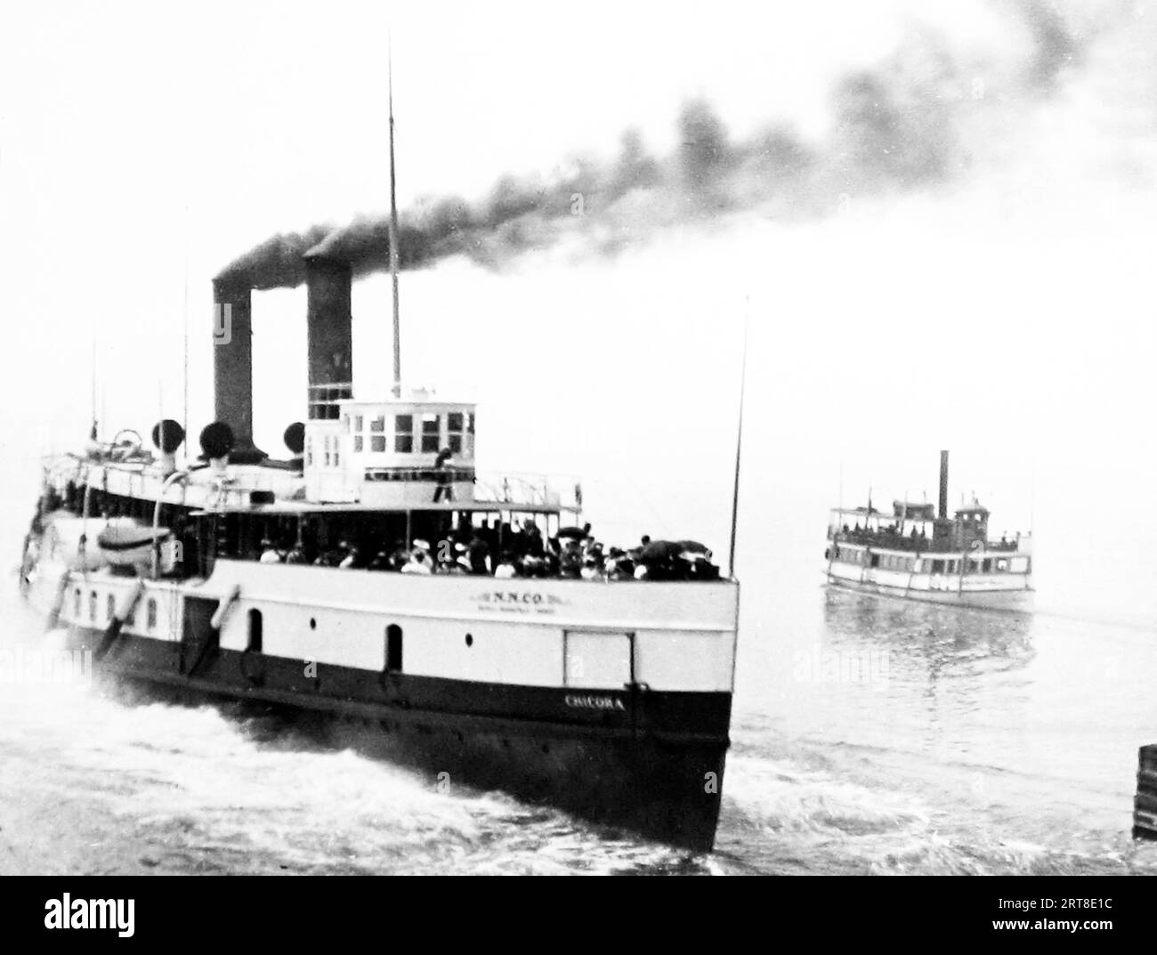 SS Chicora, Lake Michegan, Great Lakes, Canada, early 1900s Stock Photo ...