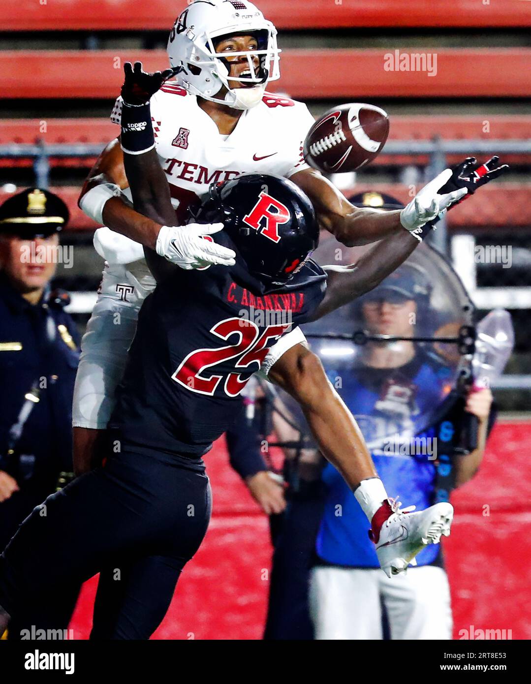 Rutgers defensive back Charles Amankwaa (25) is called for pass ...
