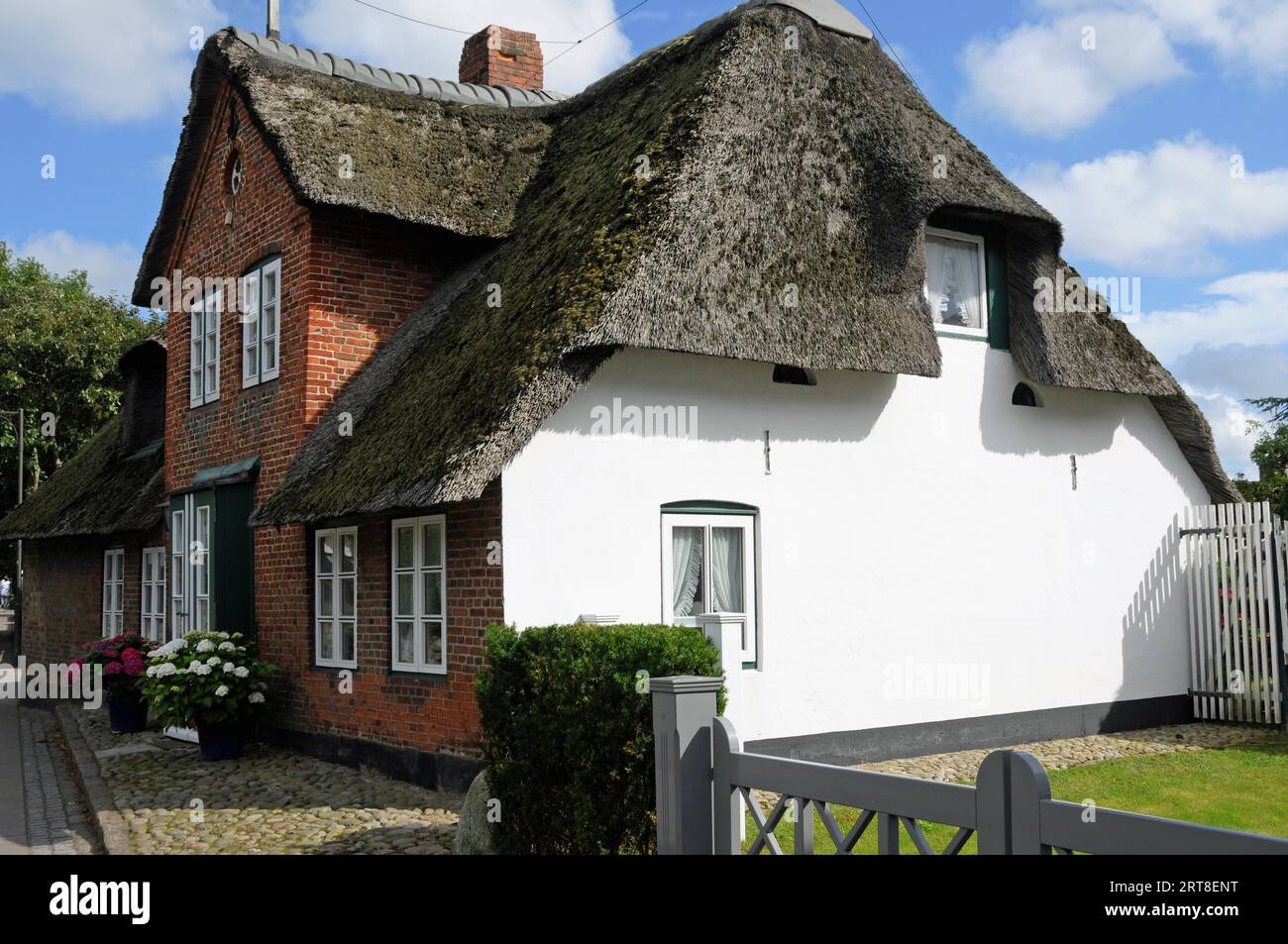 Reed house in Schleswig Holstein Stock Photo - Alamy