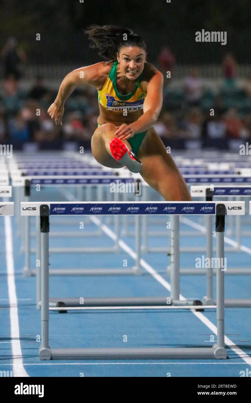 MELBOURNE, AUSTRALIA, FEBRUARY 4: Michelle Jenneke of Team Australia ...
