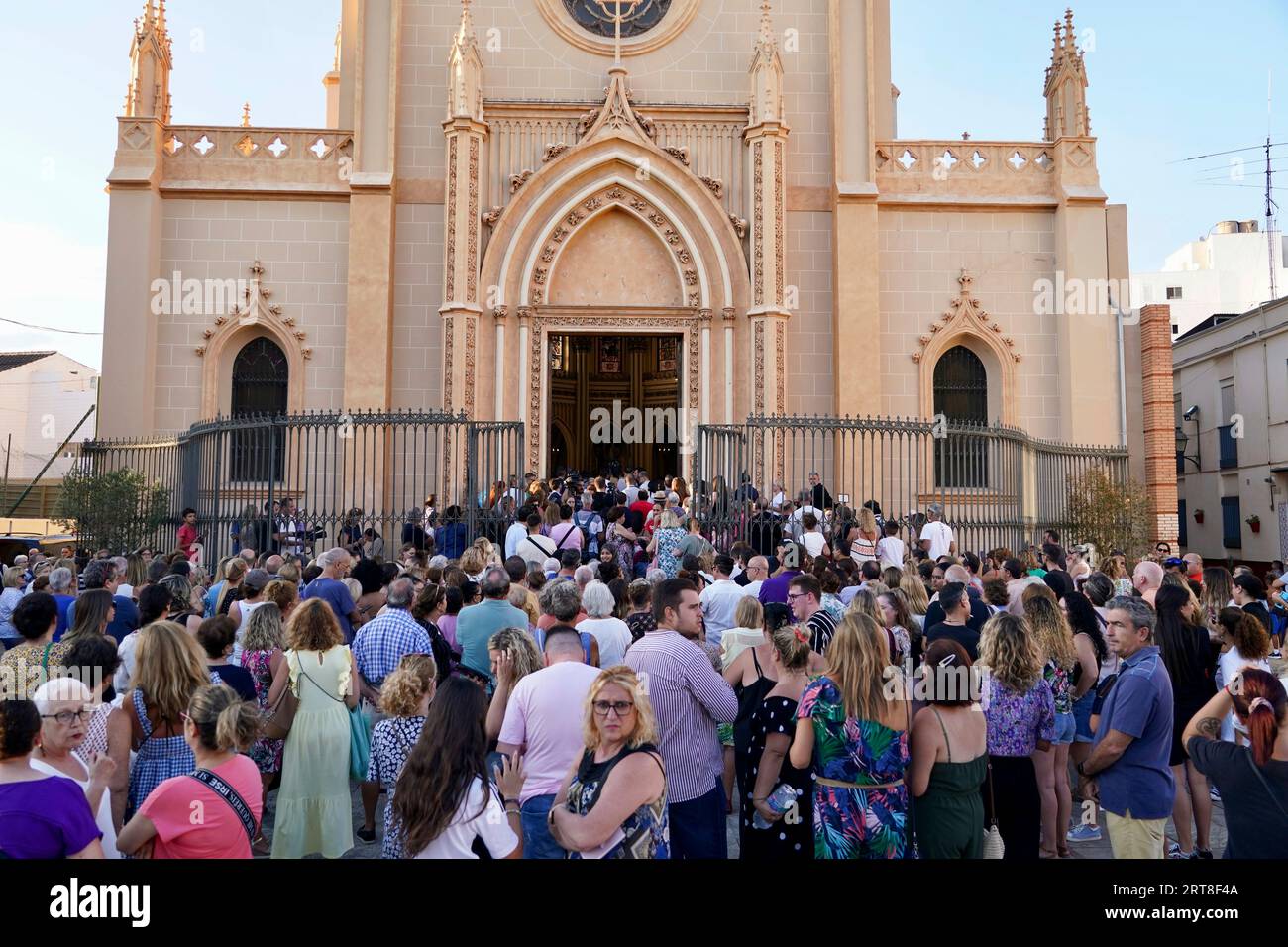 Numerous public in the church of San Pablo attend the funeral mass for ...