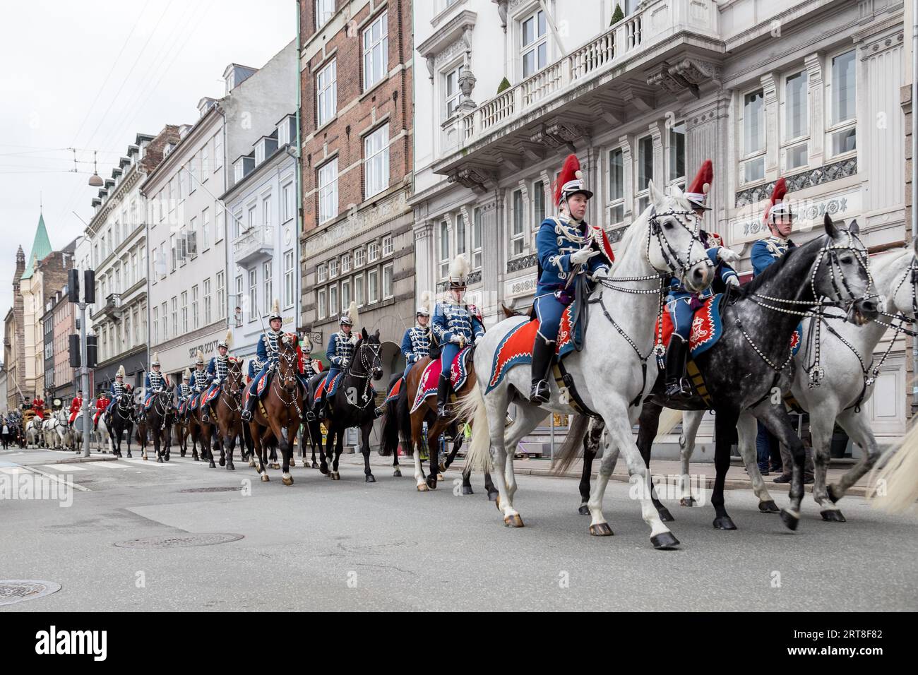 Copenhagen, Denmark, January 04, 2017: The Guard Hussar Regiment ...