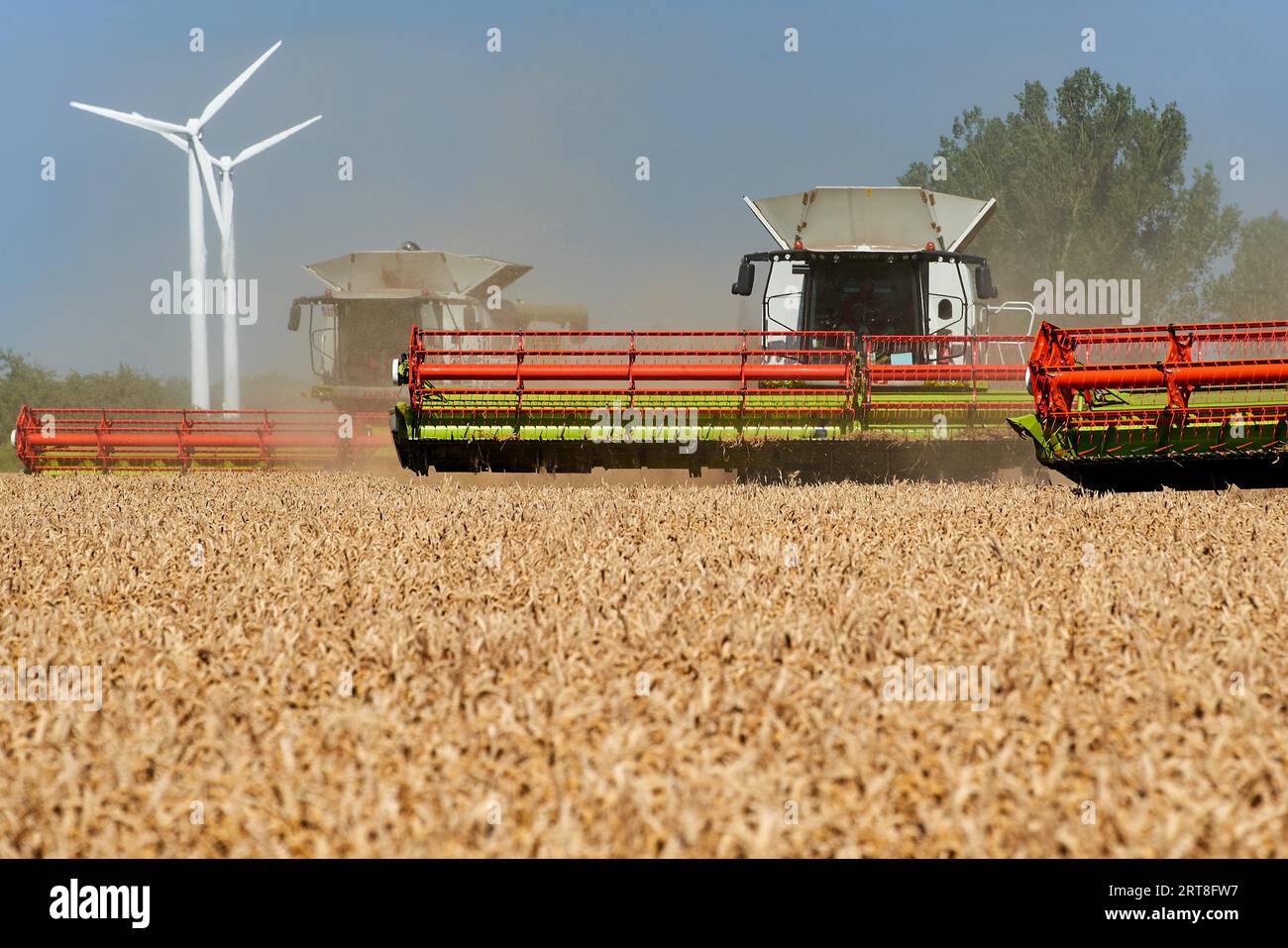 Combine unloading corn hi-res stock photography and images - Alamy