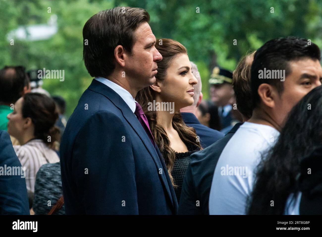 New York, USA. 21st July, 2023. Florida Governor Ron DeSantis and wife ...