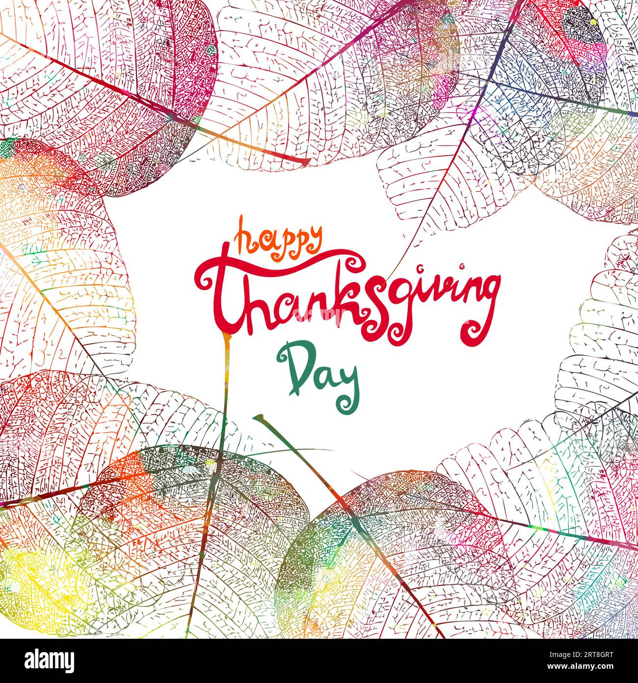 Colorful leaves. Thanksgiving. Vector illustration Stock Vector Image ...