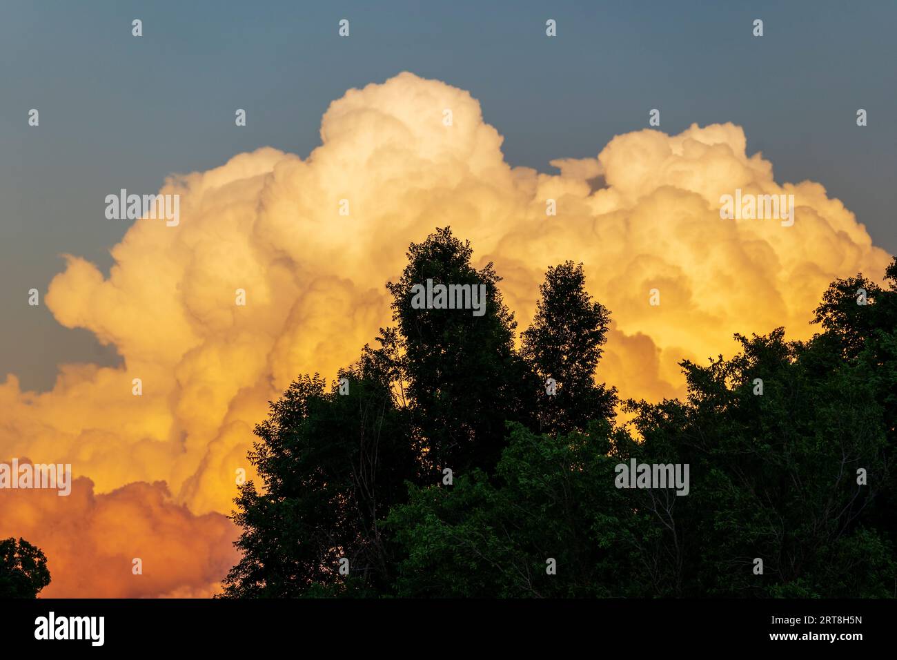 Huge thunder clouds over Big Horn Sheep Canyon near Salida; Colorado ...
