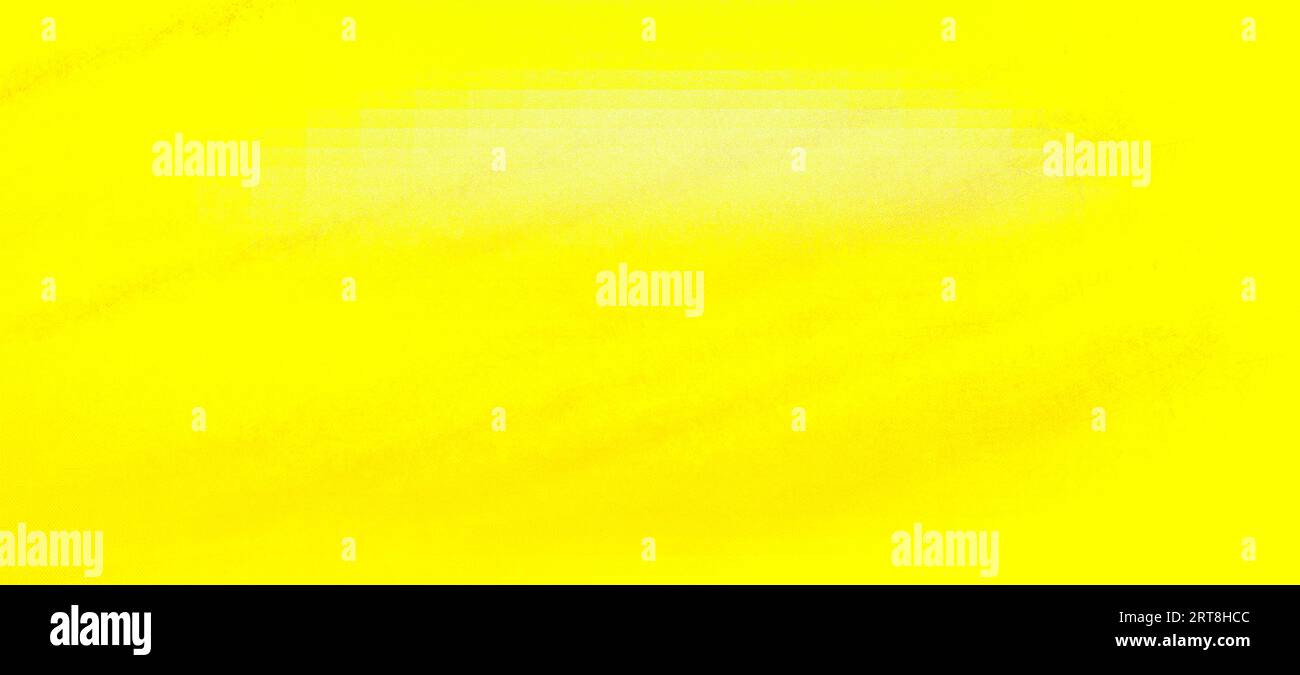 Yellow background. Empty widescreen backdrop with copy space, usable ...