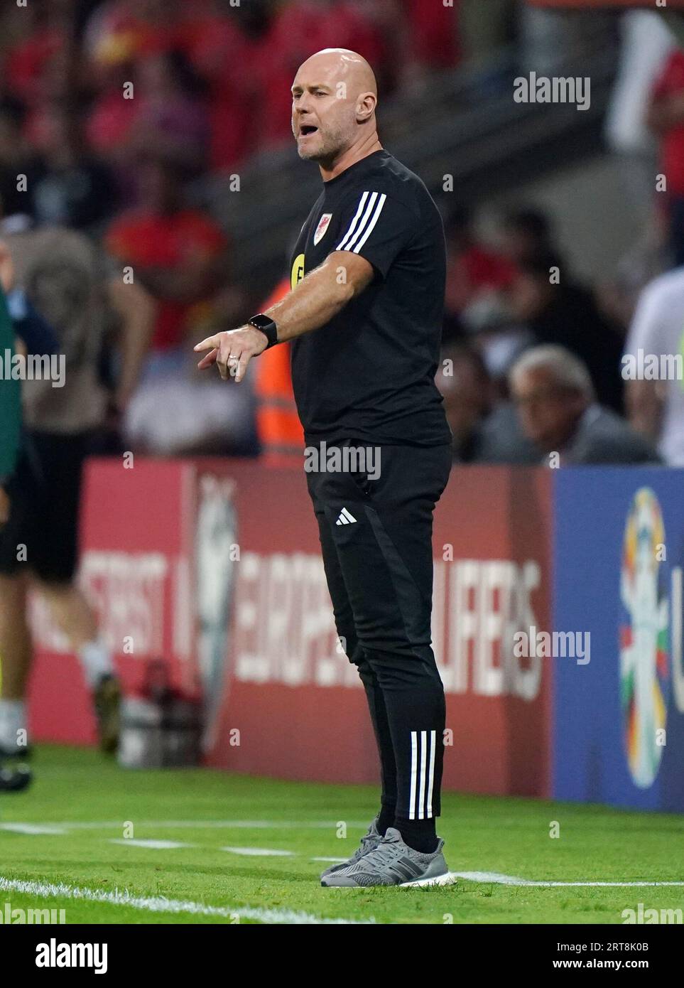 Wales manager Rob Page during the UEFA Euro 2024 Qualifying Group D ...