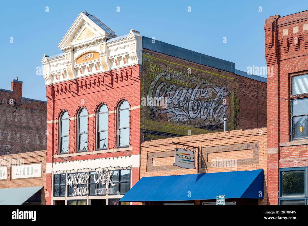 Fading ad or ghost signs in Livingston, Montana. Photo by Liz Roll ...