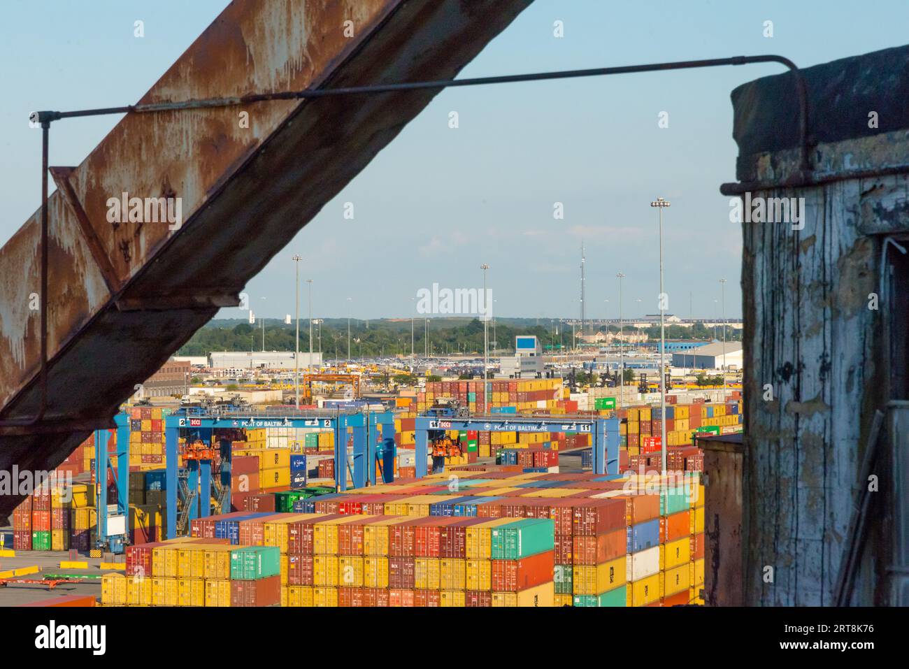 Containers in the Port of Baltimore, MD Stock Photo - Alamy