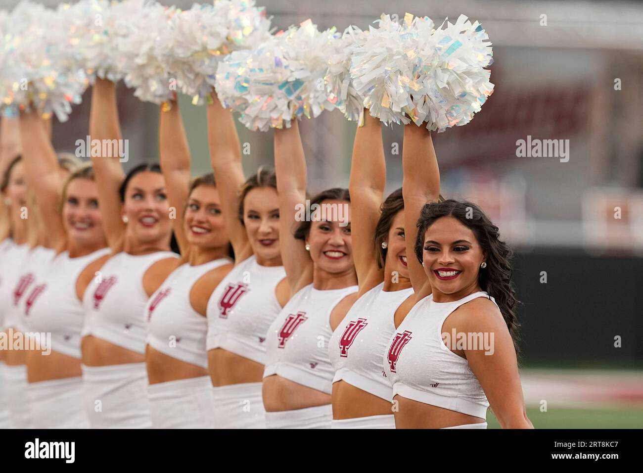 Indiana dance team performs before an NCAA college football game ...