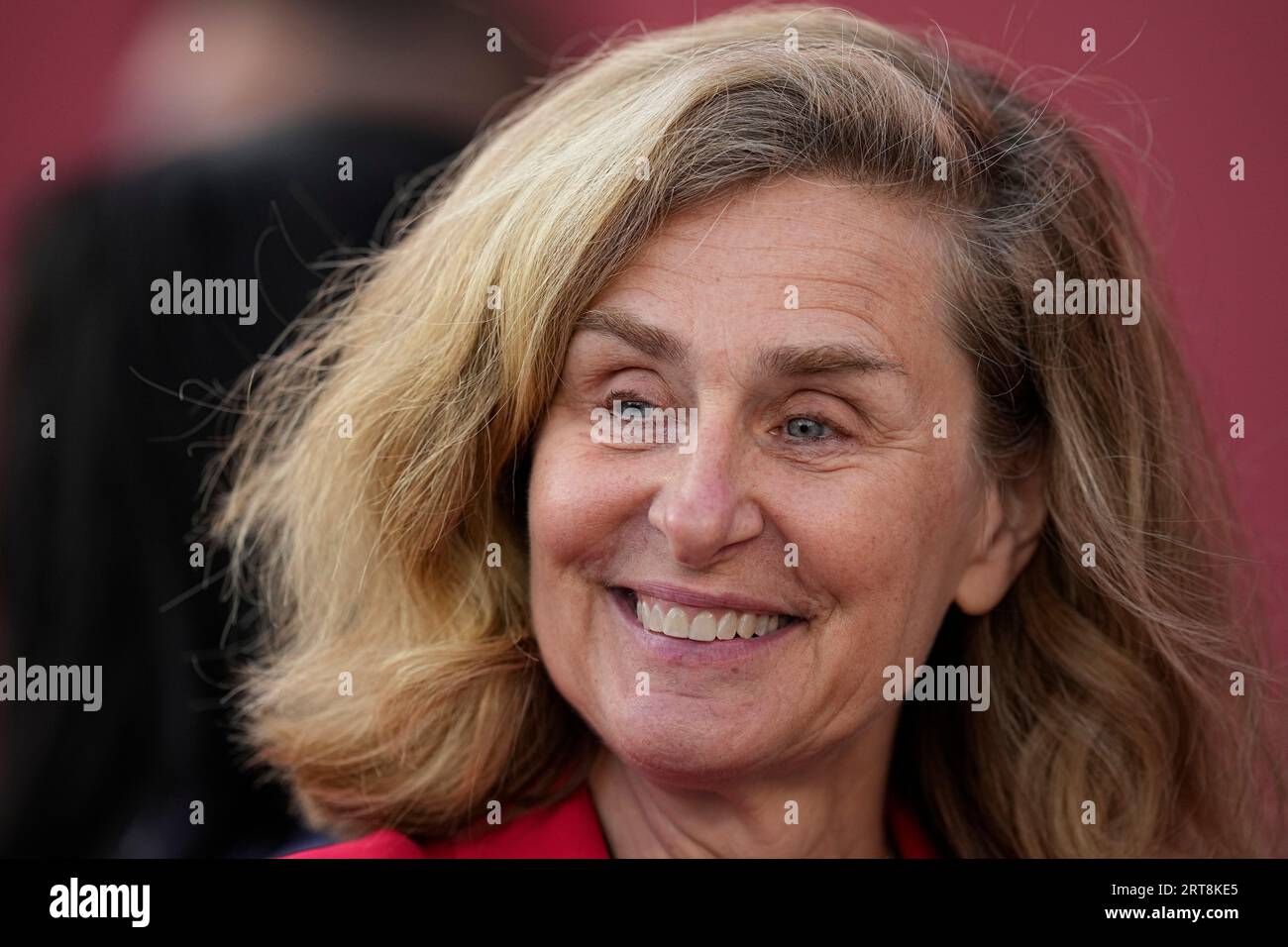 Indiana University president Pamela Whitten watches before an NCAA ...