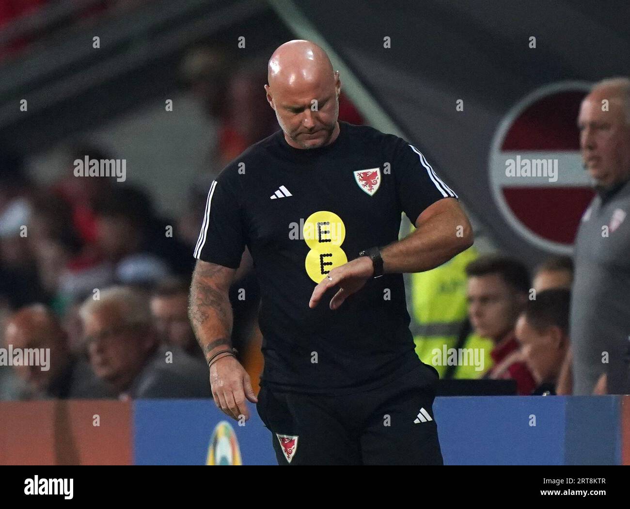 Wales manager Rob Page during the UEFA Euro 2024 Qualifying Group D ...