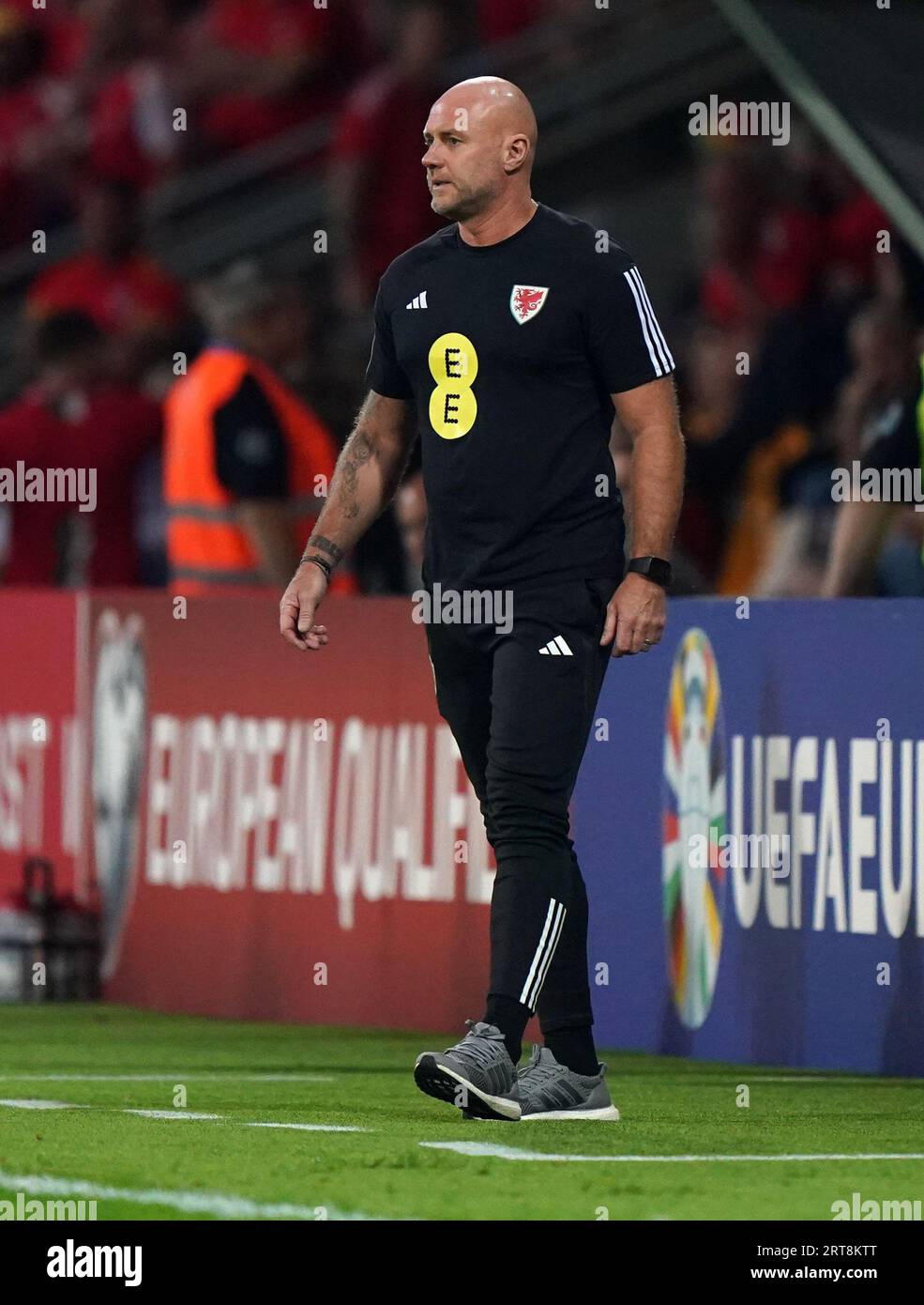 Wales manager Rob Page during the UEFA Euro 2024 Qualifying Group D ...