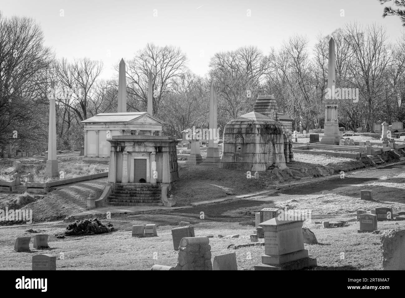 Cemetery pennsylvania Black and White Stock Photos & Images - Alamy