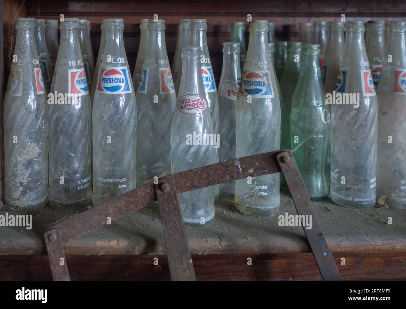 Old soda bottles hi-res stock photography and images - Alamy