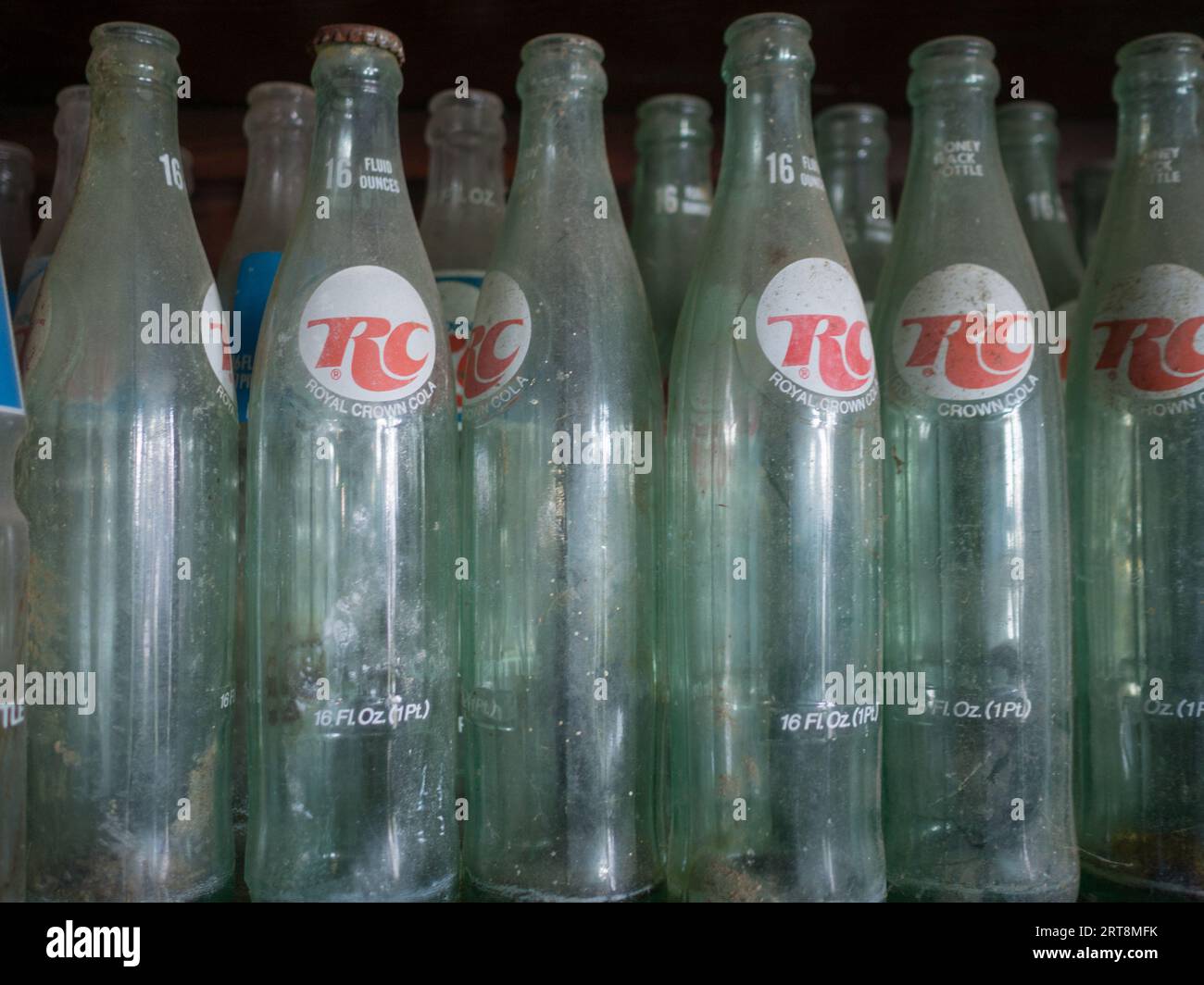 Old soda bottles hi-res stock photography and images - Alamy