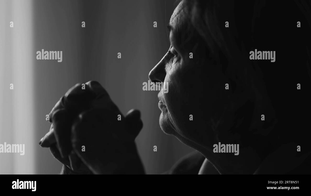 Female leans forward Black and White Stock Photos & Images - Alamy