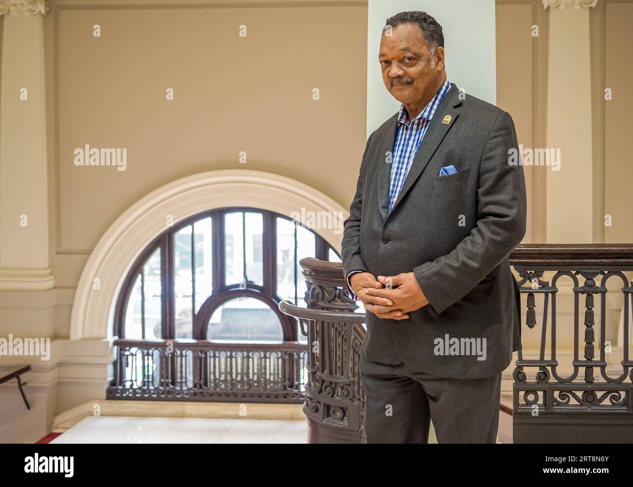 Portrait of Jesse Jackson at the Women's Museum in Washington DC ...