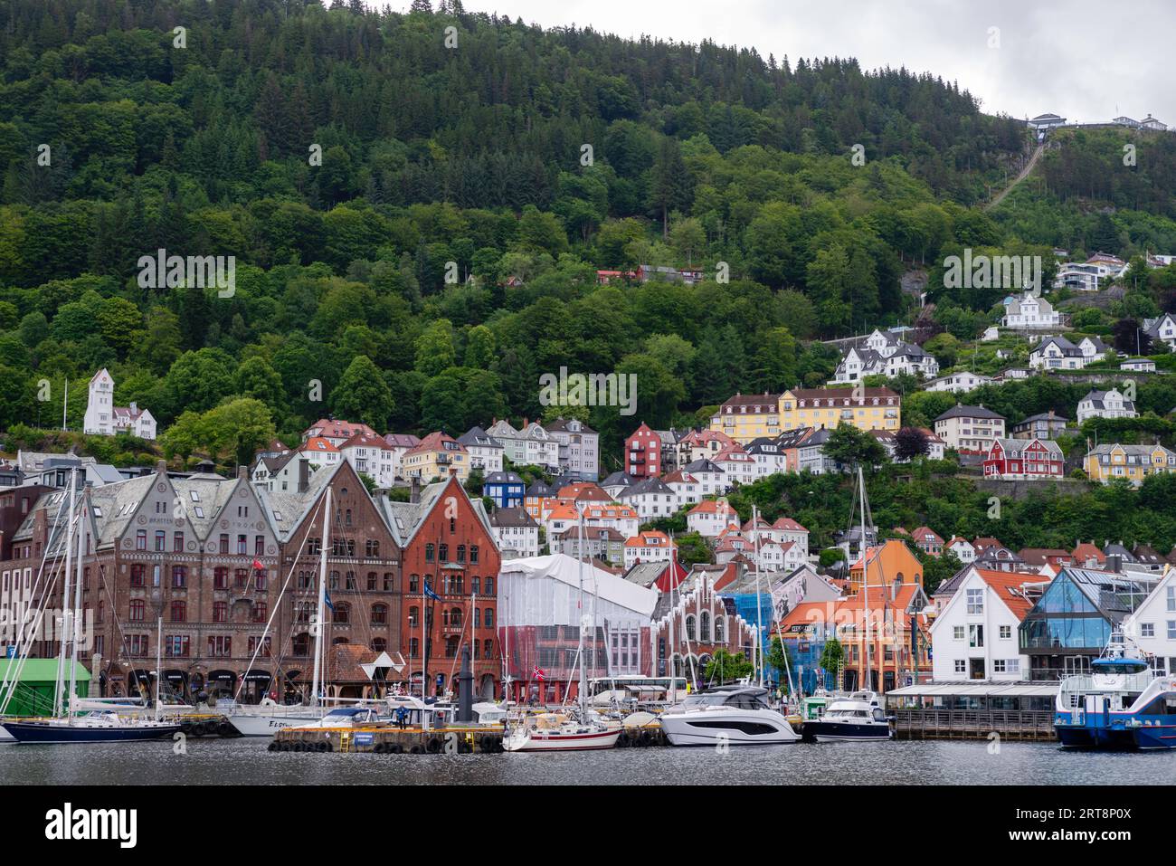 The UNESCO World Heritage site of Bryggen at the Bergen harbor; Bergen, Norway Stock Photo - Alamy