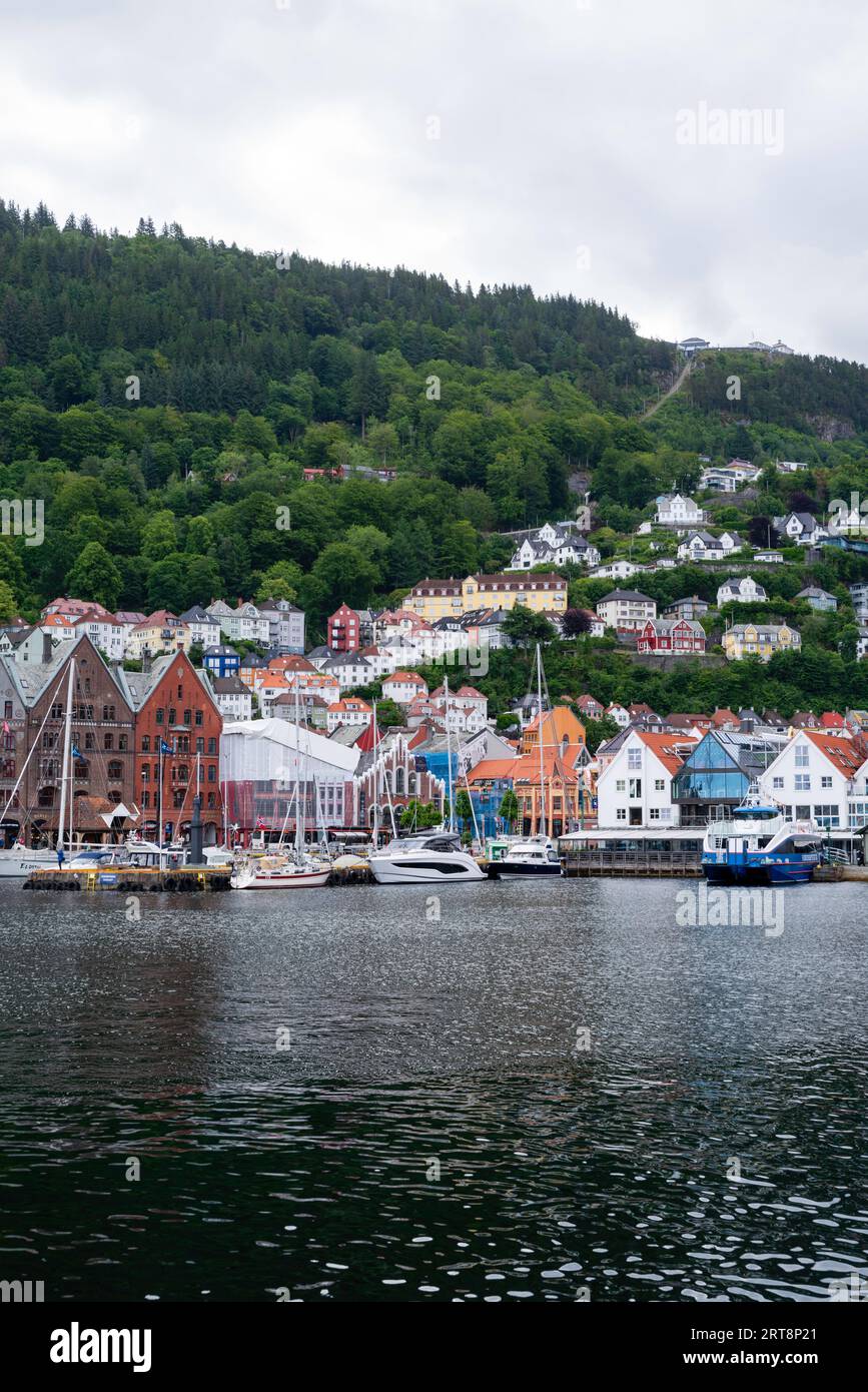 The UNESCO World Heritage site of Bryggen at the Bergen harbor; Bergen, Norway Stock Photo - Alamy