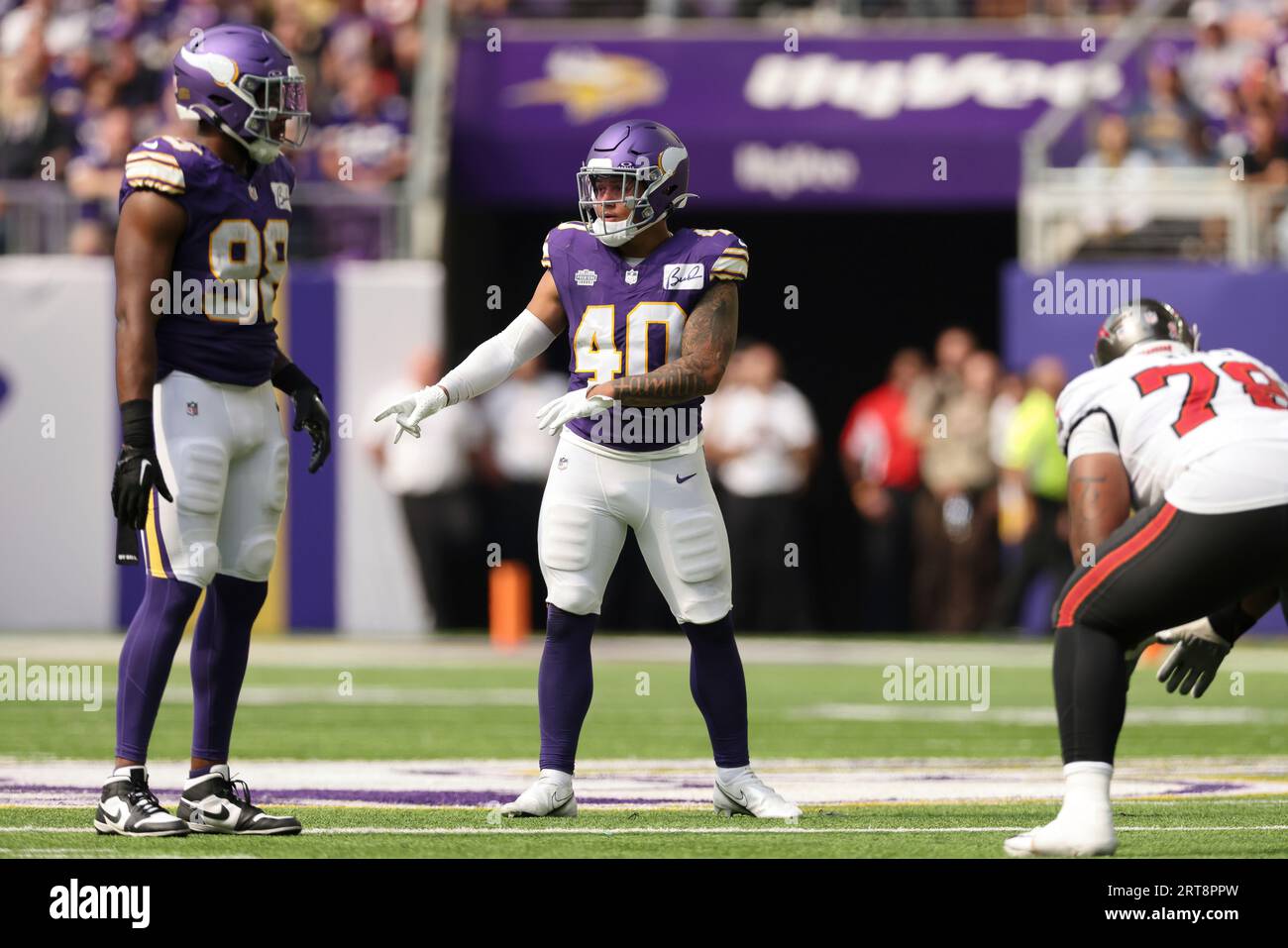 Minnesota Vikings linebacker Ivan Pace Jr. (40) in action during the second half of an NFL ...