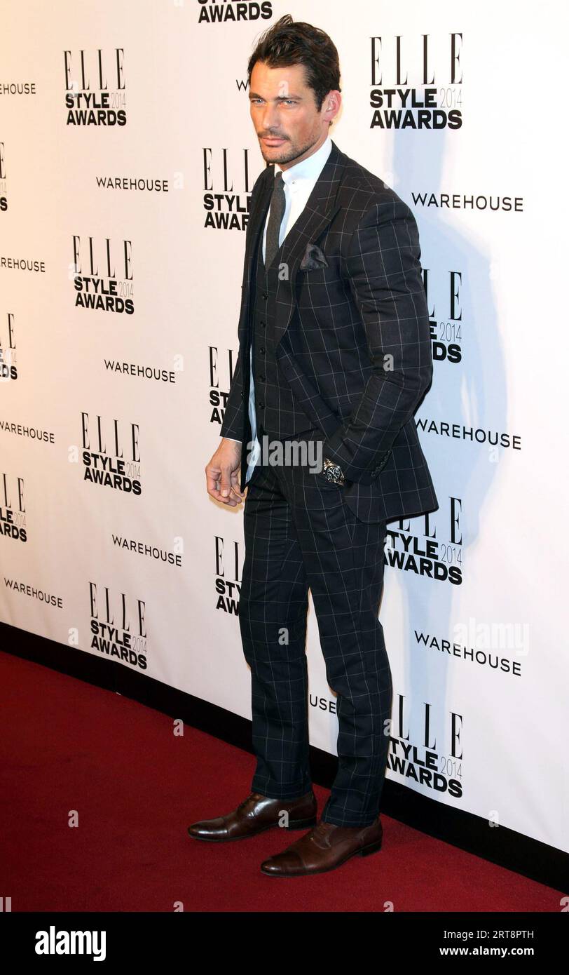 London, UK. David Gandy at Elle Style Awards 2014 at One Embankment ...