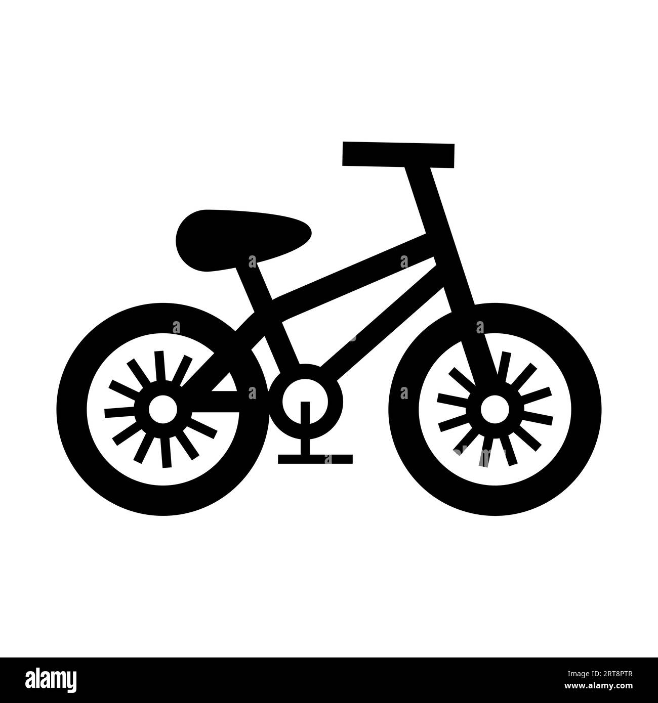 Vector Black Bicycle Icon. Simple Minimalistic Vector Bike Icon ...