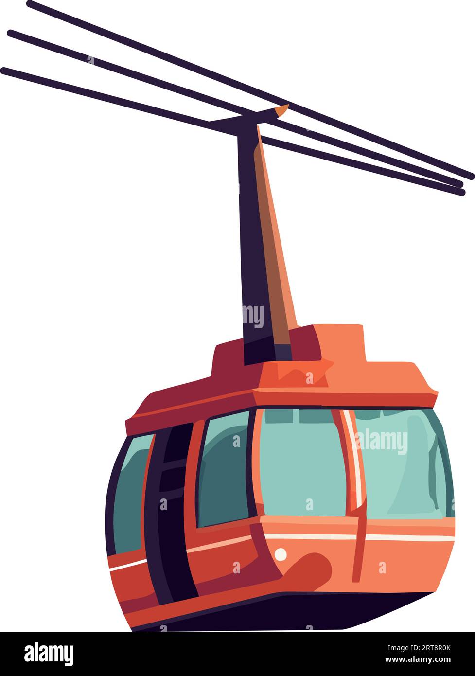 Vector design of cable car Stock Vector Image & Art - Alamy