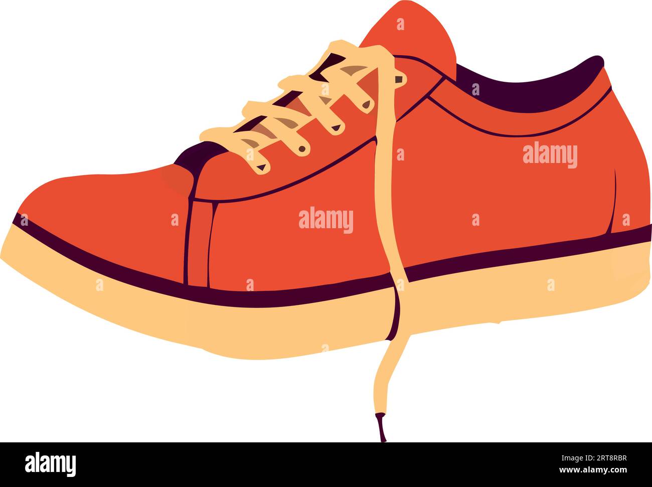 Yellow sports shoe, vector illustration, modern design Stock Vector ...