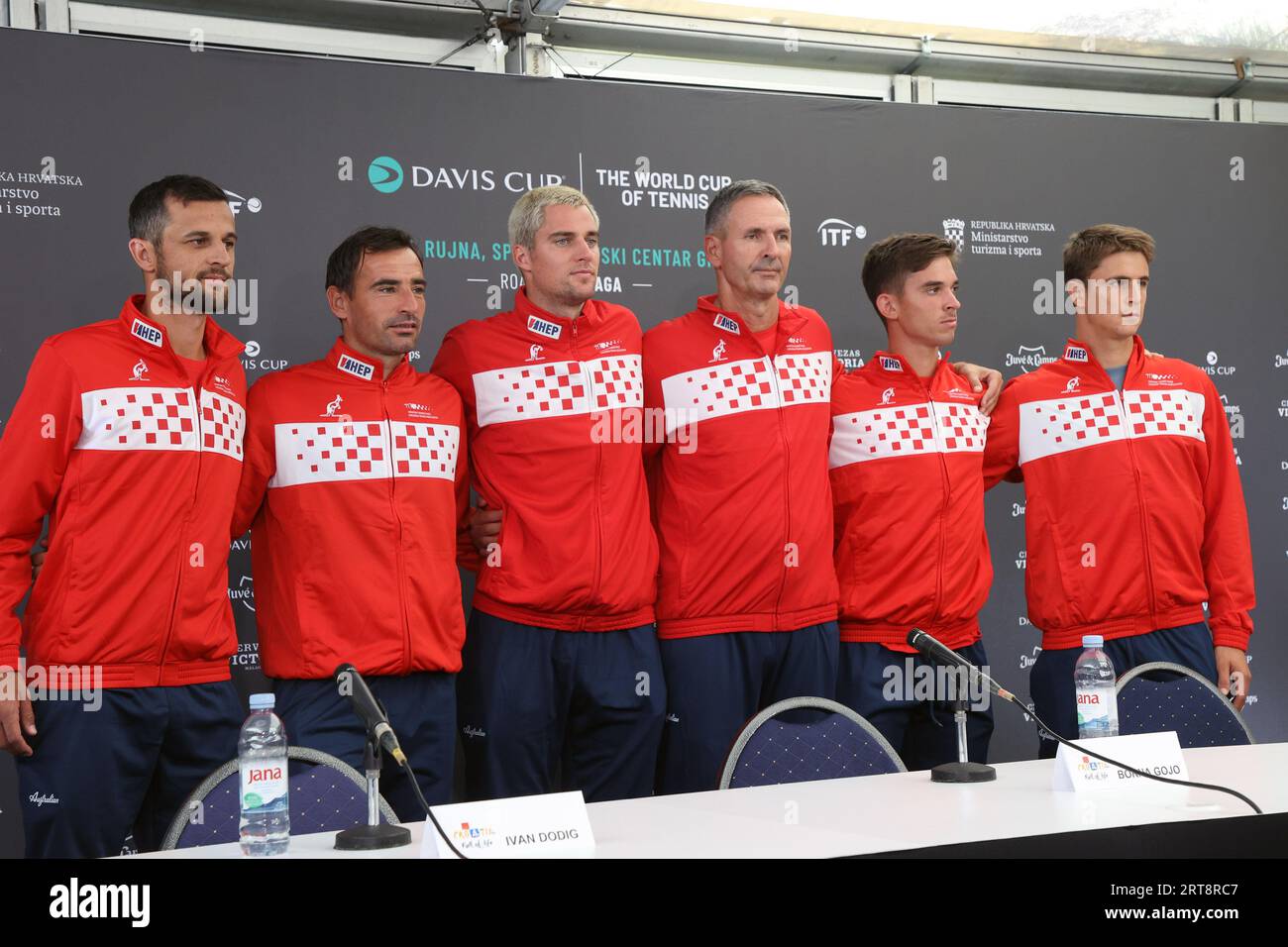 Split, Croatia. 11th Sep, 2023. Mate Pavic, Ivan Dodig, Borna Gojo ...