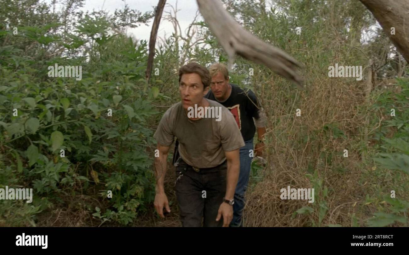 Los Angeles. CA. USA. Matthew McConaughey as Rustin 'Rust' Cohle and Woody Harrelson as Martin ...